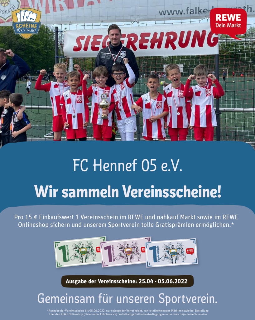 Wir sind dabei: REWE "Scheine für Vereine" - FC Hennef